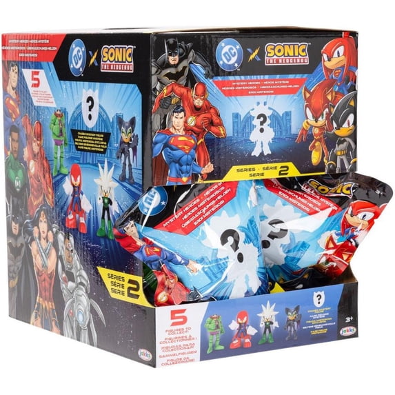 Sonic The Hedgehog x DC Series 2 Mystery Heroes Box (12 Packs ...