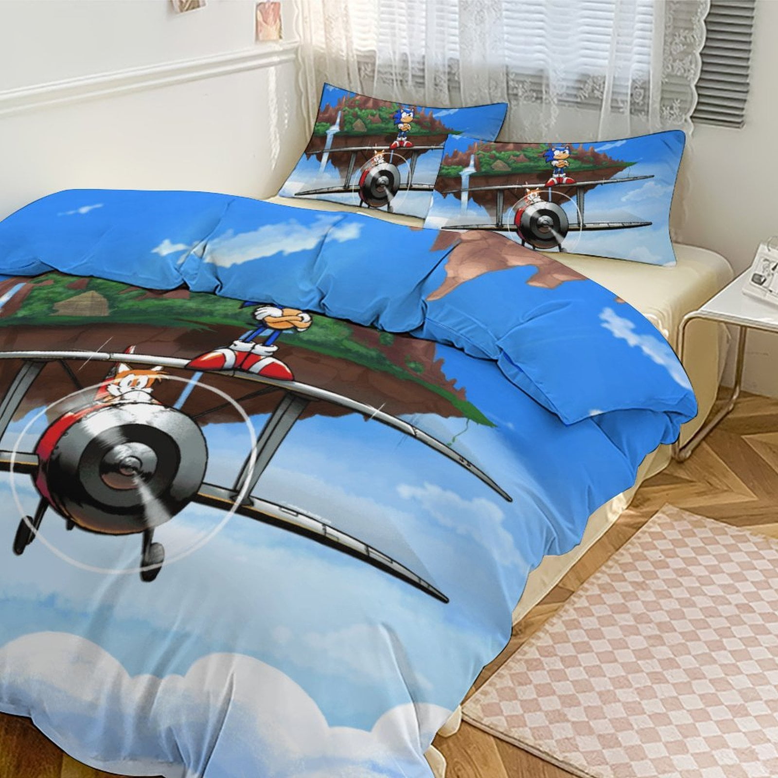 Sonic The Hedgehog2 Luxury Dual-Sided Bedding Set | Heavyweight, Ultra ...