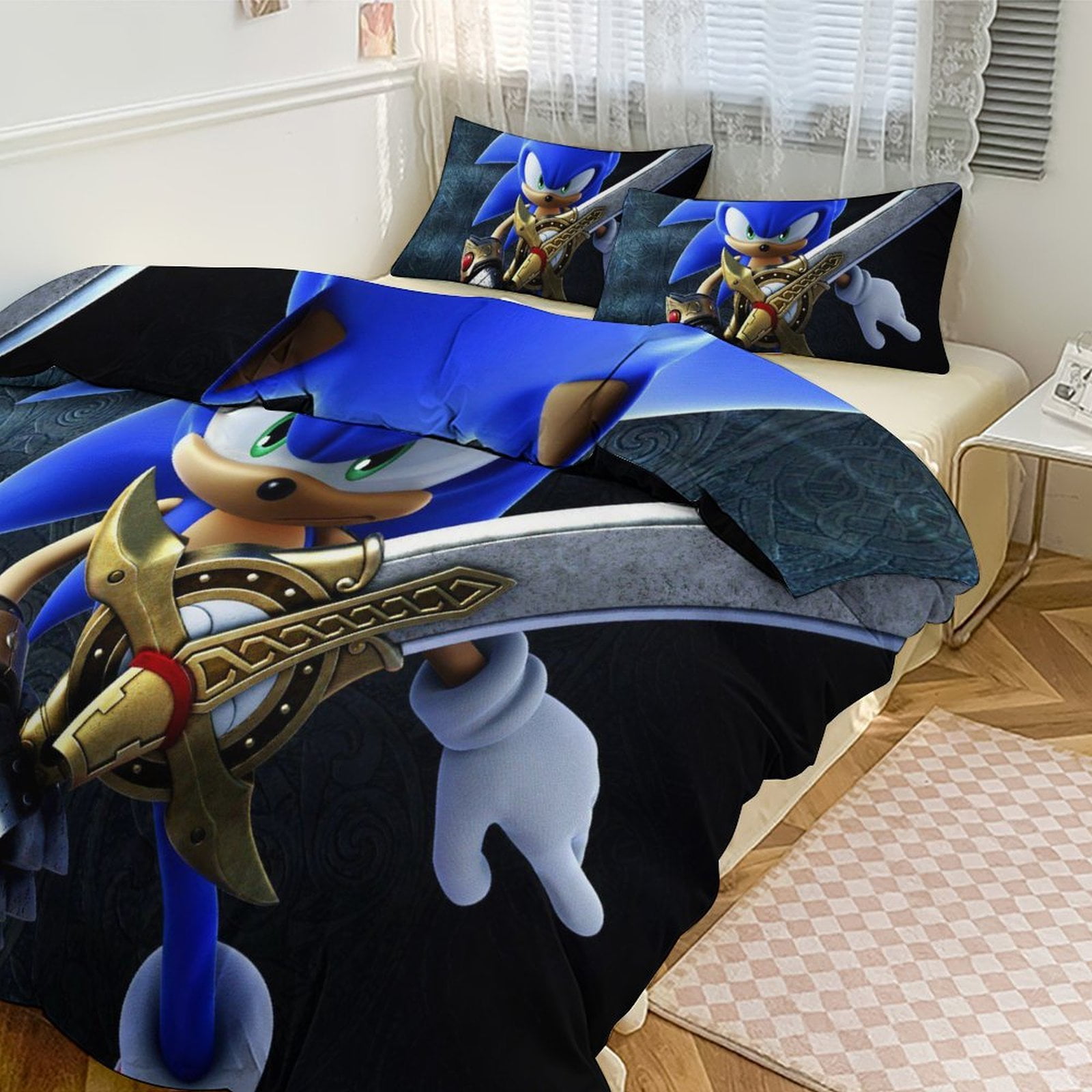 Sonic The Hedgehog5 Luxury Dual-Sided Bedding Set | Heavyweight, Ultra ...