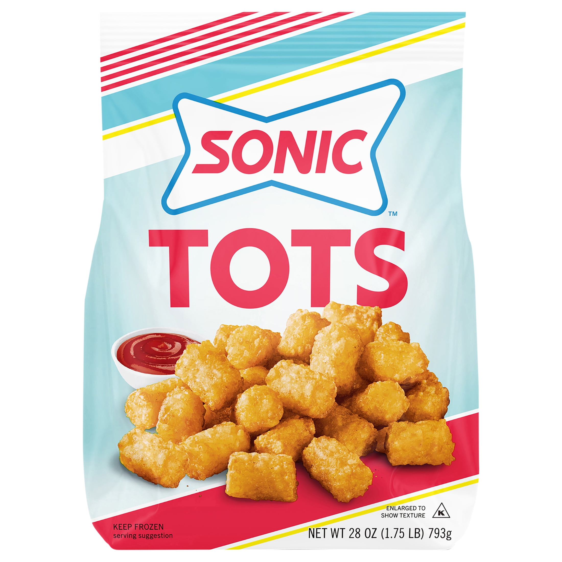 Sonic Crispy Frozen Tots 28 oz Air Fryer Ready Perfectly Crispy and ...