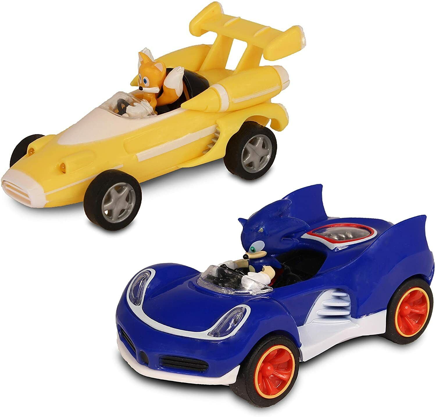 Sonic Transformed All-Stars Racing Pull Back Action: Tails and Sonic Hedgehog - Walmart.com