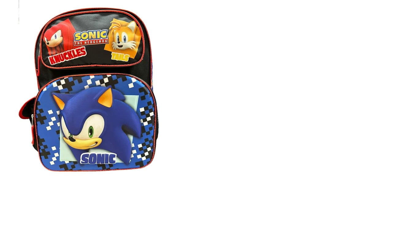 Sonic With Knuckles, Tails 3D Moldled 16" Large Backpack - Walmart.com