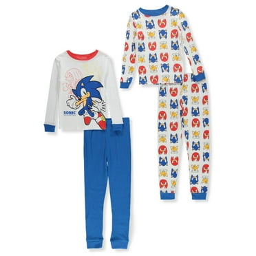 Sonic the Hedgehog Boys Hooded Character Pajama Blanket Sleeper Sizes 4 ...