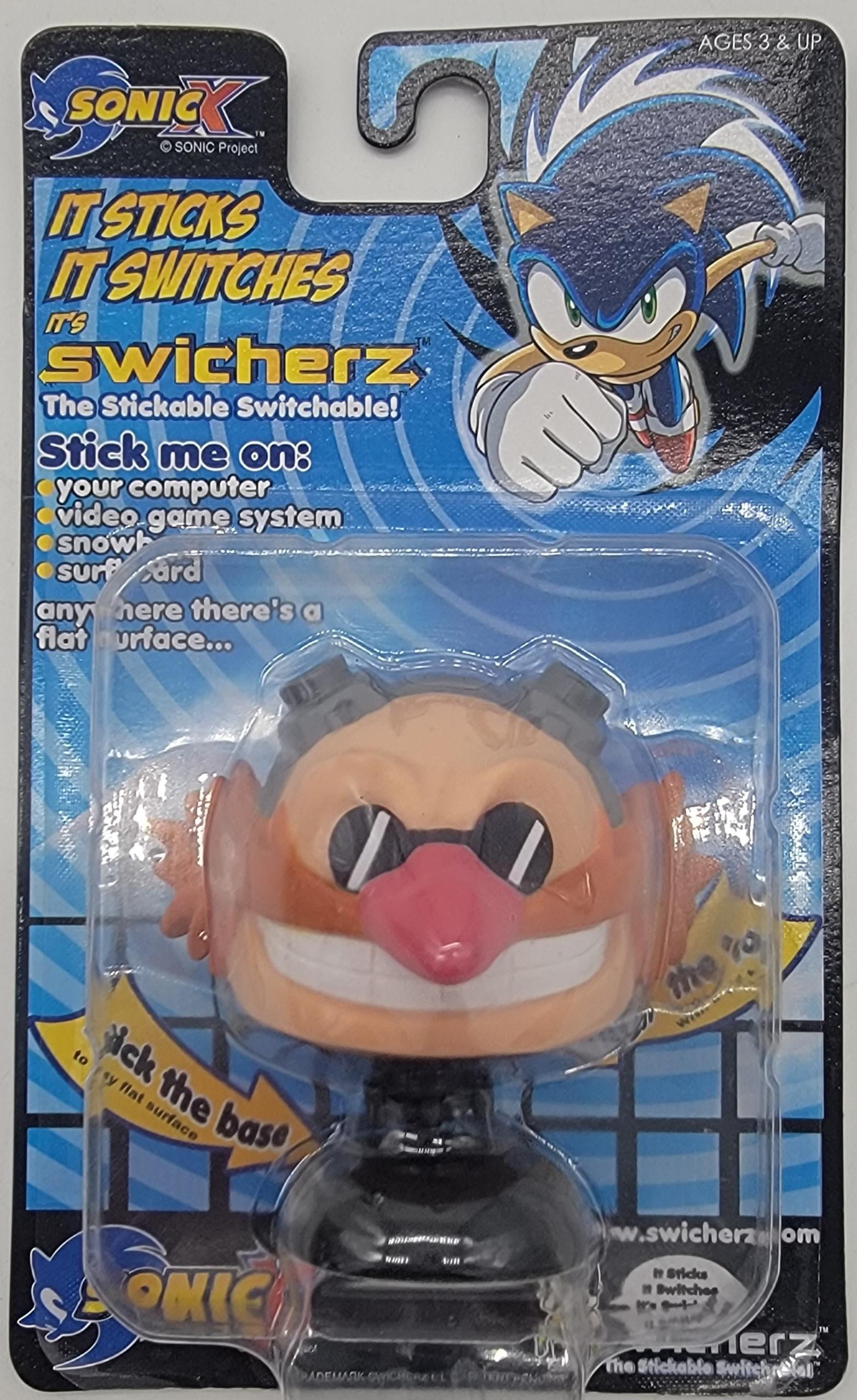 Sonic X Dr. Eggman Swicherz Self-Stick Computer Interchangeable Figure ...