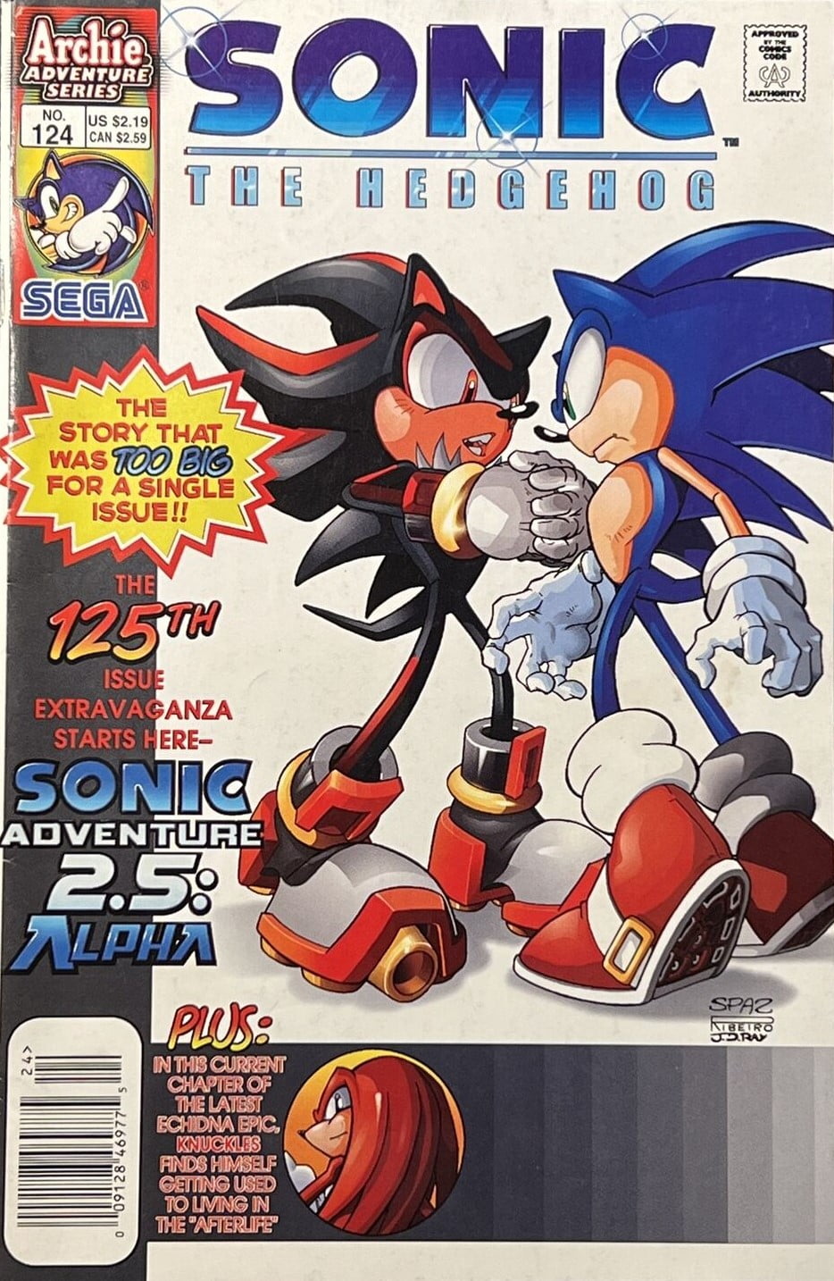 Sonic the Hedgehog #124 (Newsstand) VF ; Archie Comic Book - Walmart.com