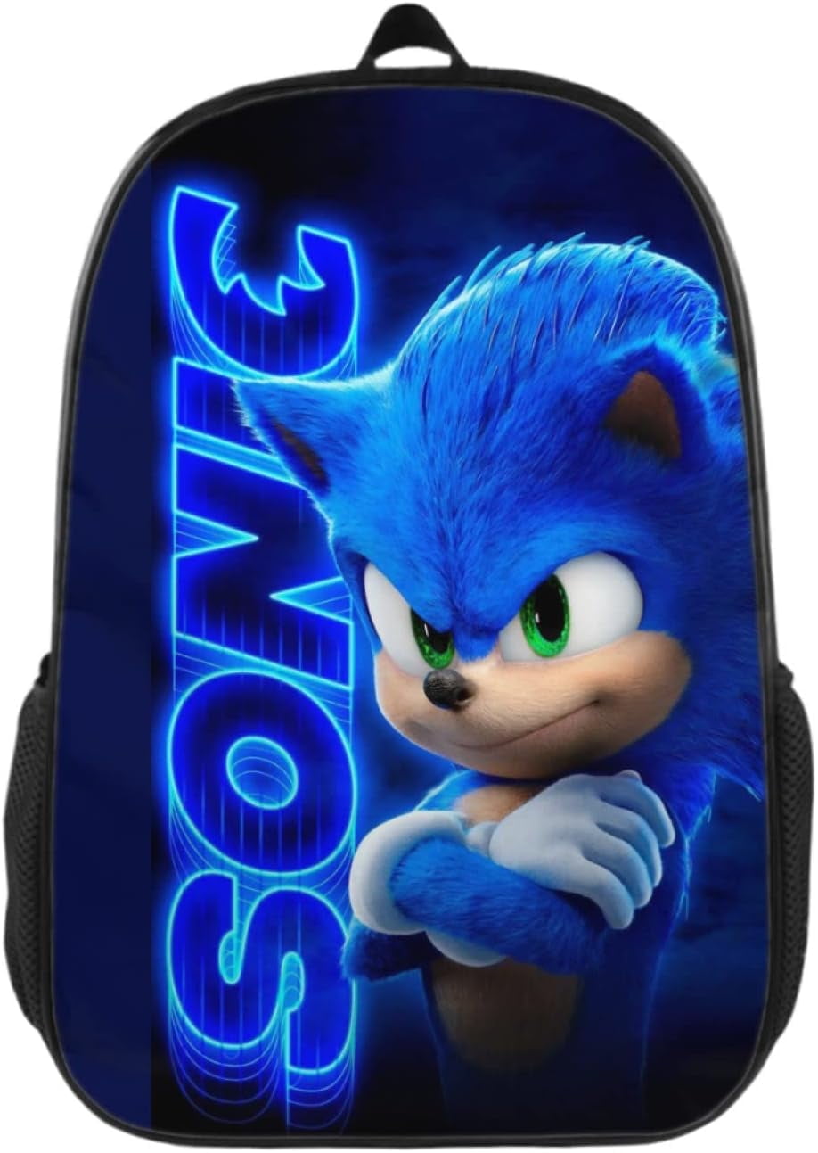 "Sonic the Hedgehog 16"" Large Kids School Backpack 2M61 - Sonic Book ...
