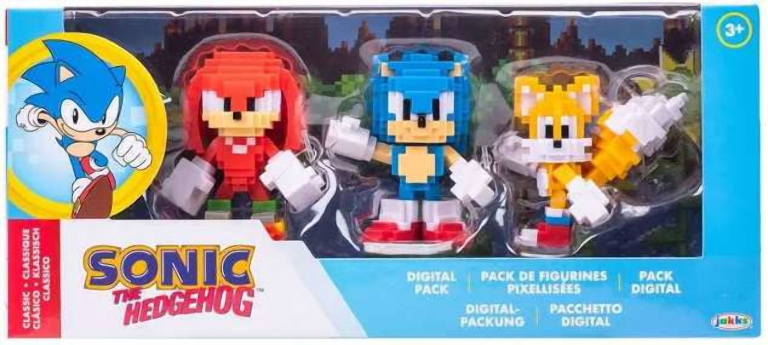 Sonic the Hedgehog 2.5'' 8 Bit Action Figure - 3pk - Walmart.com