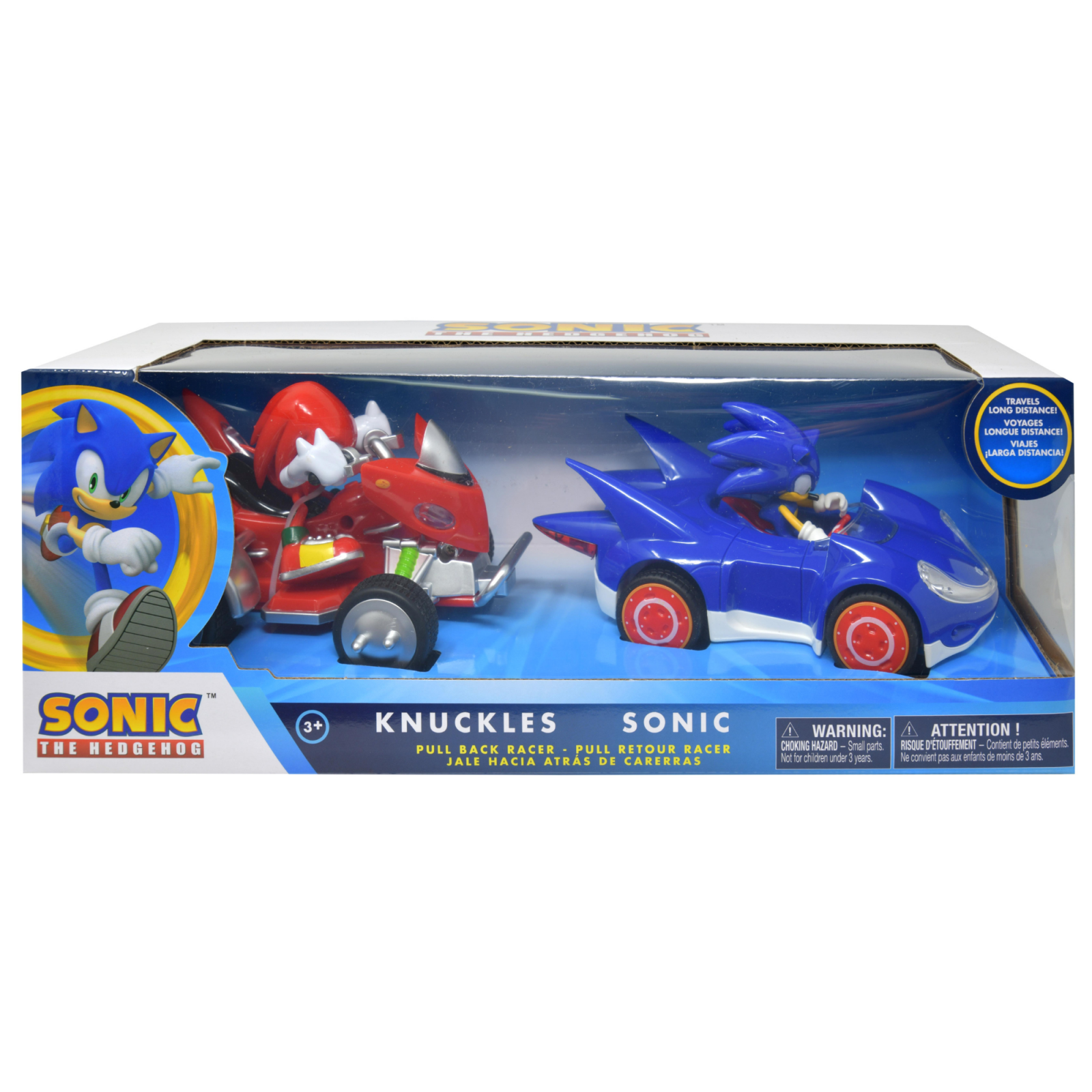 Sonic the Hedgehog 2pc Pullback Race Cars Toy Vehicles Set for Boys Age ...