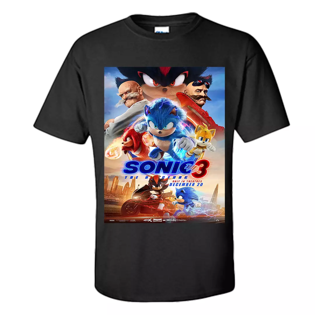 Sonic the Hedgehog 3 T Shirt Sonic the Hedgehog Shirt - Walmart.com