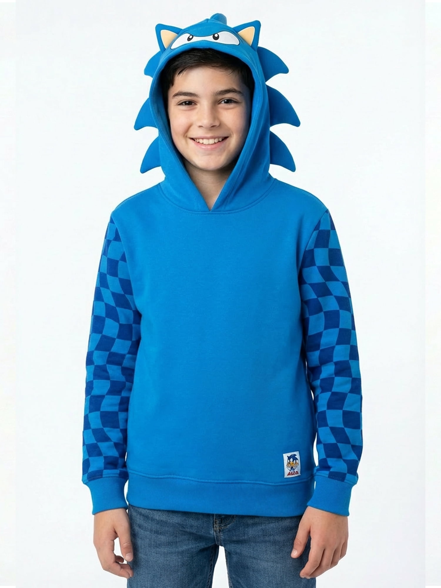 Sonic the Hedgehog, Boys' & Big Boys' Graphic Cosplay Hoodie, Sizes 4 ...