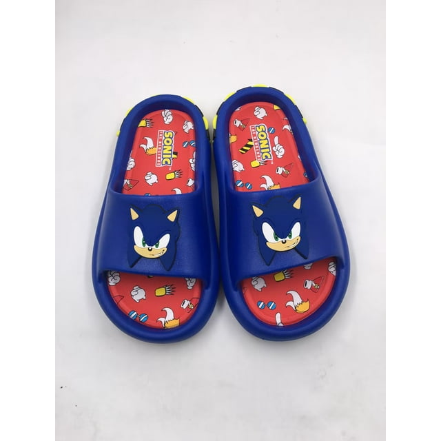 Sonic the Hedgehog Boys Comfort Slide Sandals - Walmart.com