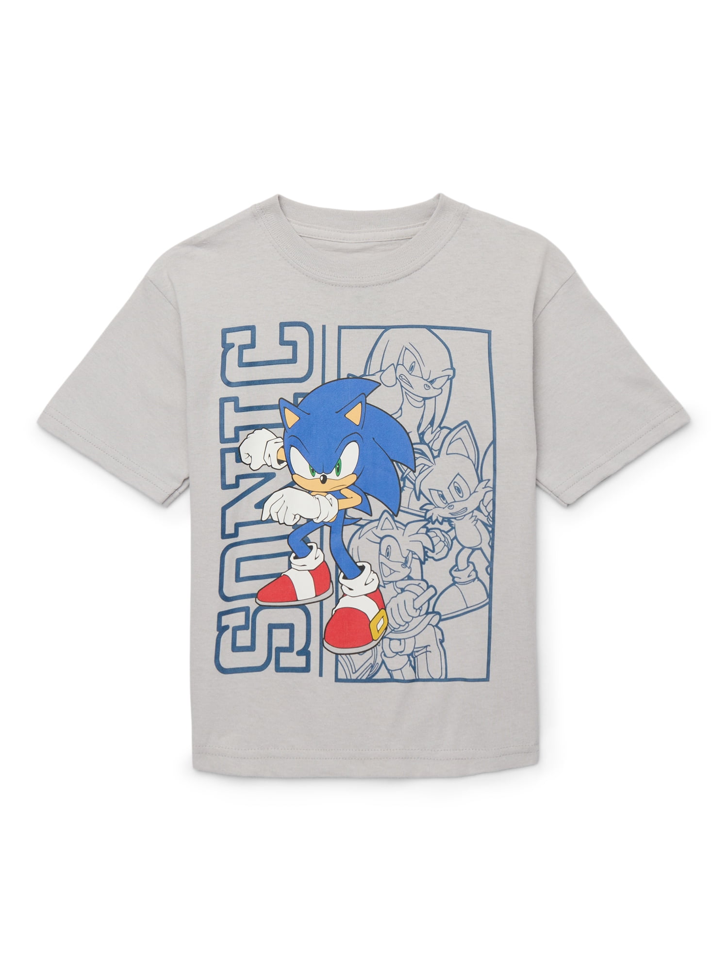 Sonic the Hedgehog Boys Cotton Crewneck Graphic Tee, Sizes XS-2XL ...