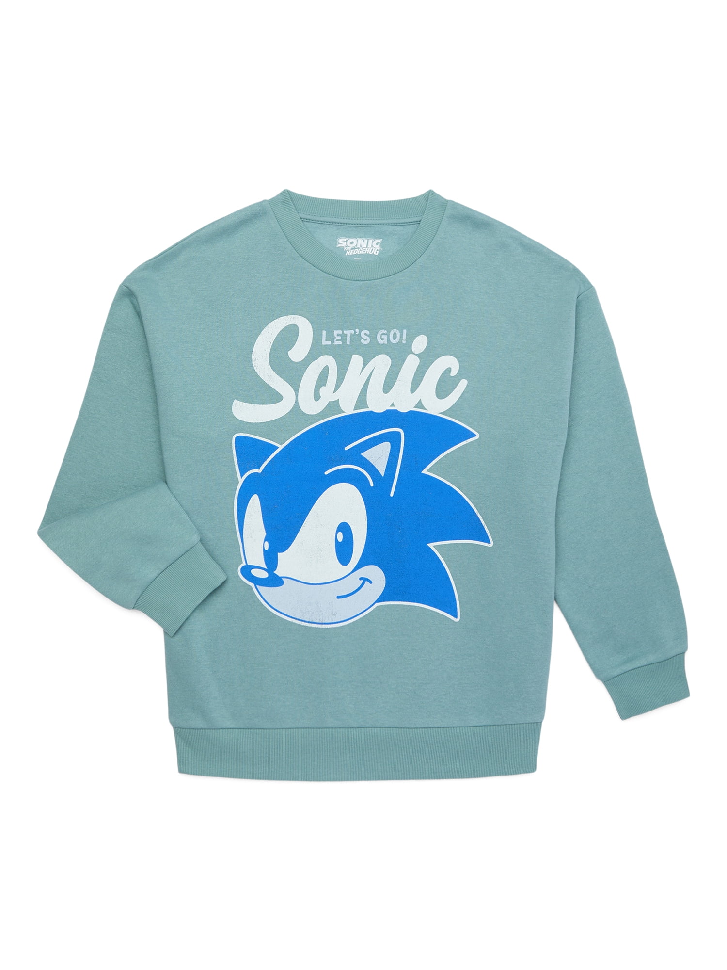 Sonic the Hedgehog Boys Graphic Print Sweatshirt, Sizes 4-18 - Walmart.com