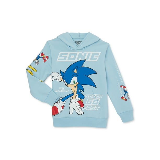 Sonic the Hedgehog Boys Graphic Pocket Hoodie, Sizes 4-20 - Walmart.com