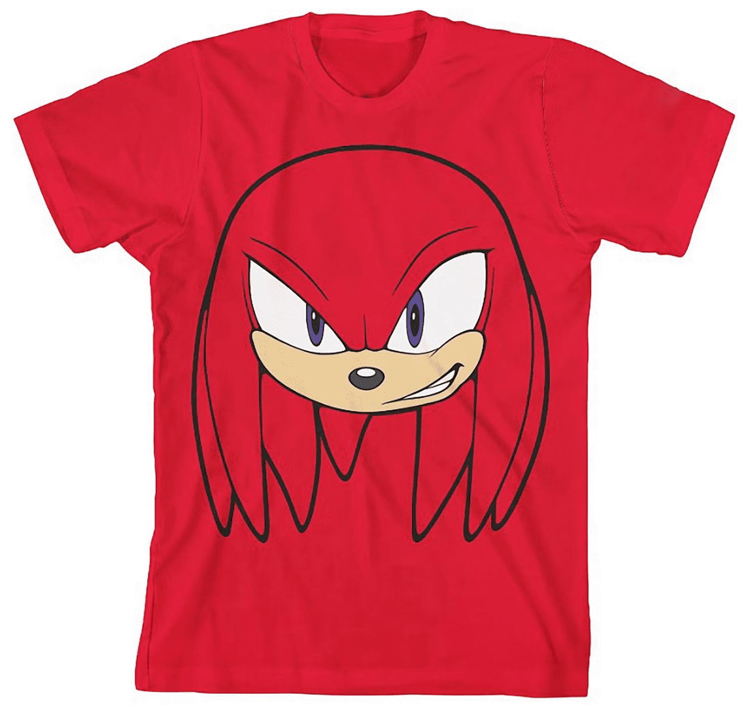 Sonic the Hedgehog Boys Knuckles Big Face T-Shirt, Sizes 4-20 - Walmart.com