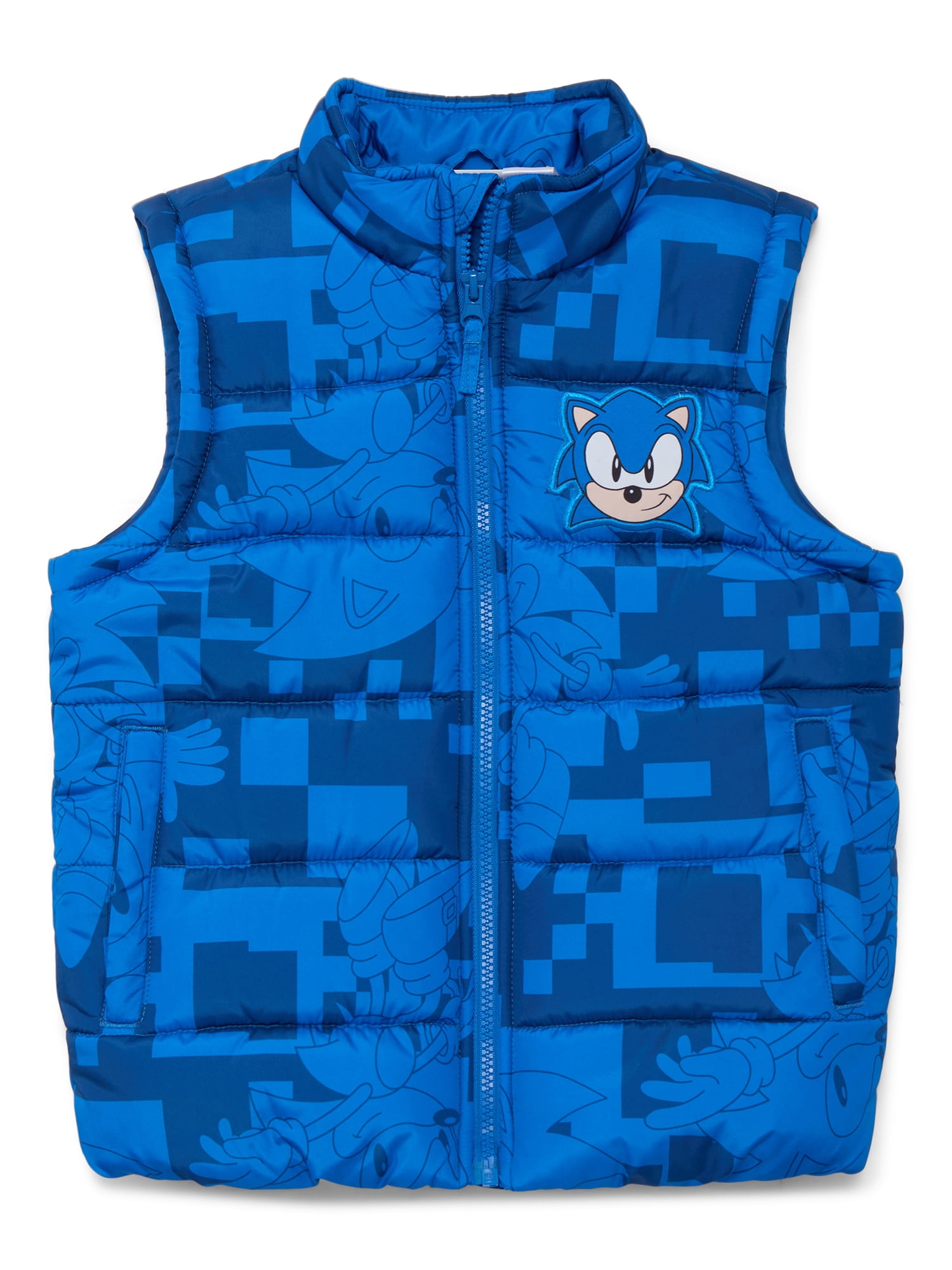 Sonic the Hedgehog Boys Graphic Puffer Vest, Sizes 4-12 - Walmart.com
