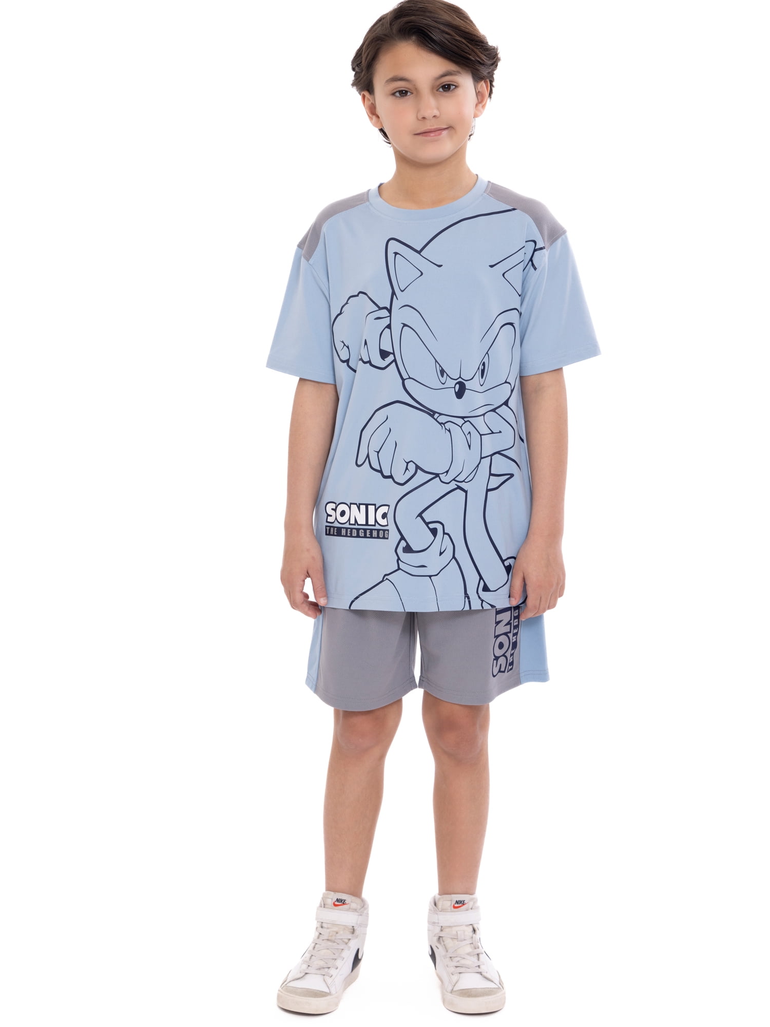 Sonic the Hedgehog Boys Short Sleeve Graphic Active T-Shirt with ...