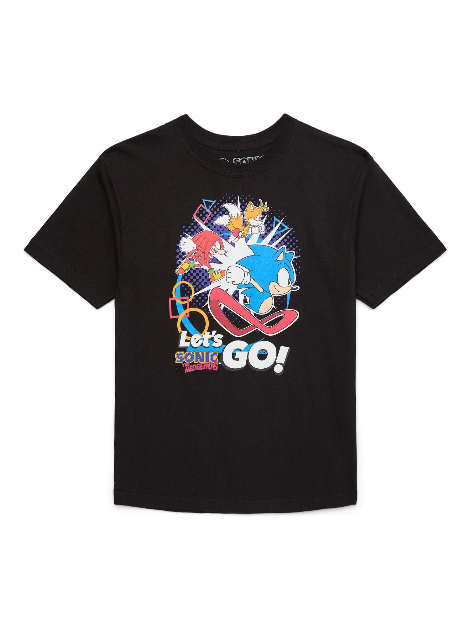 Sonic the Hedgehog Boys Tee, Crew Neck, Short Sleeve Graphic T-Shirt, Size XS-2XL - Walmart.com