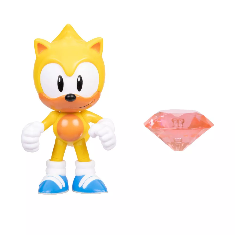 Sonic the Hedgehog Classic 4" Ray with Red Chaos Emerald Action Figure ...