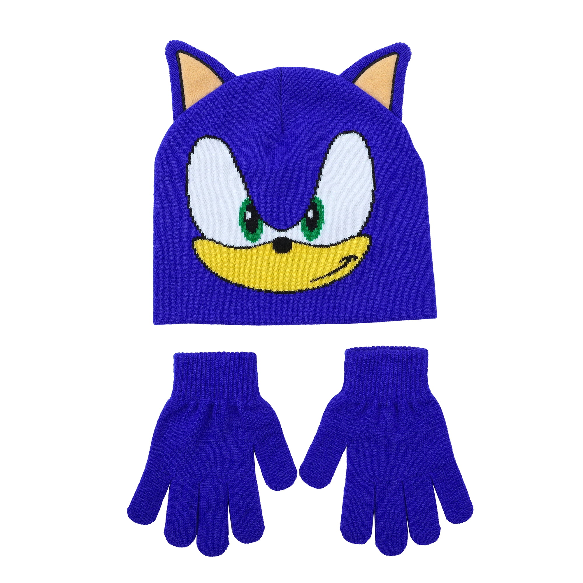 Sonic the Hedgehog Classic Character Youth Winter Hat And Knit Gloves ...