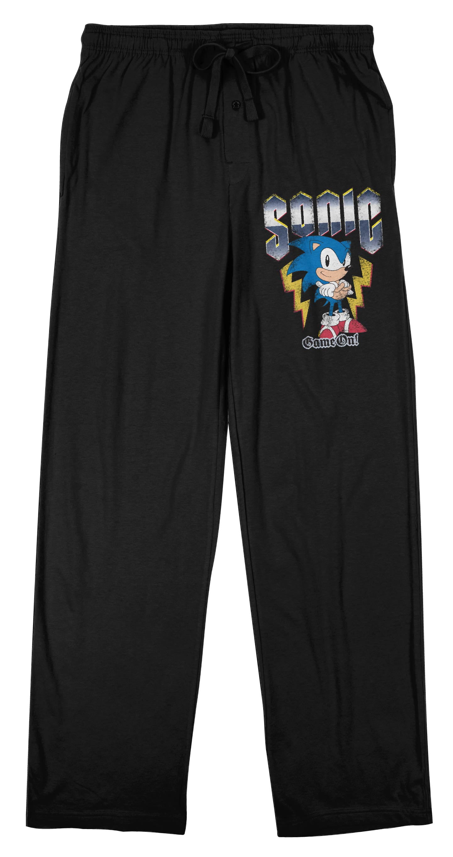 Sonic the Hedgehog Men's Graphic Sleepwear Pajama Pants, Black, Large ...