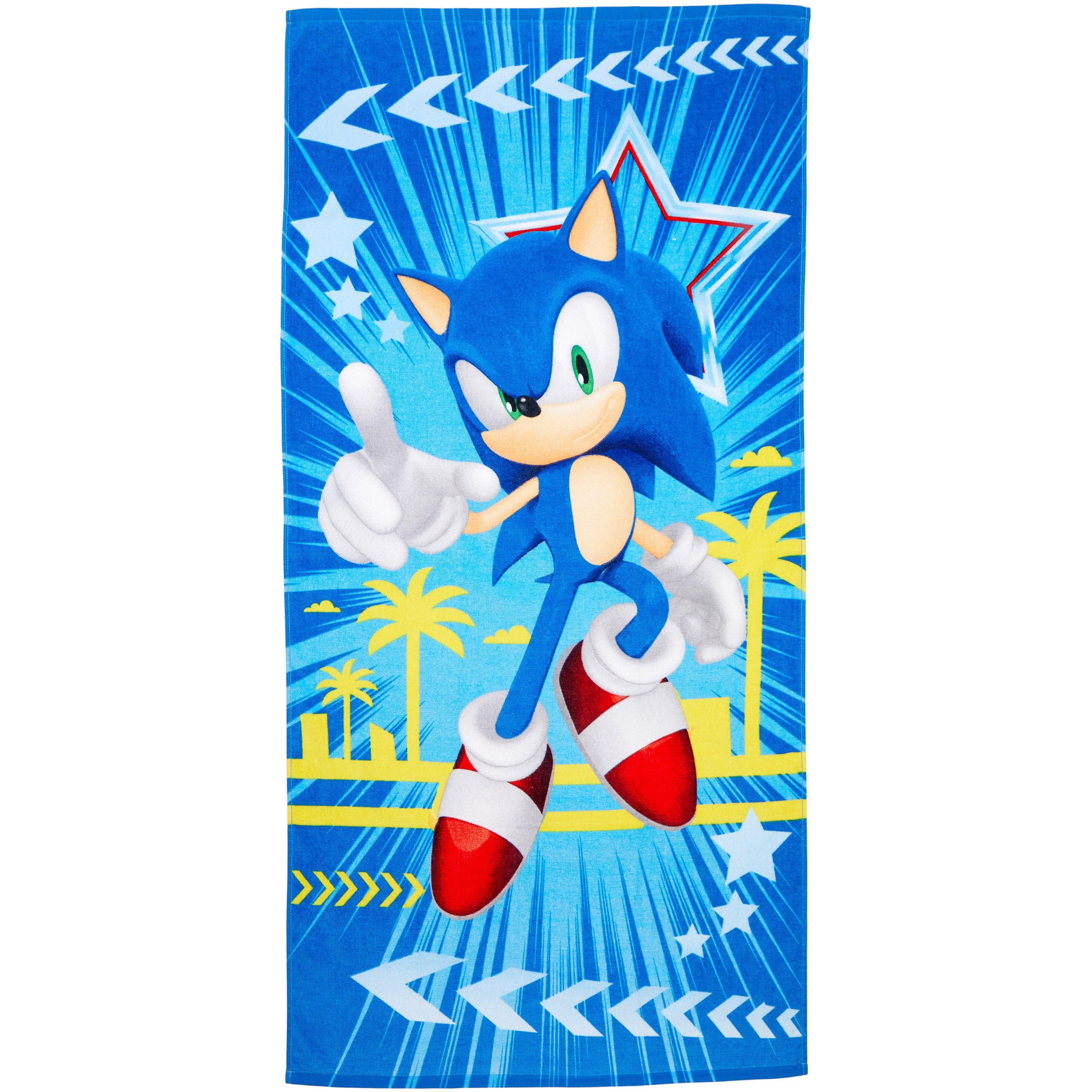 Sonic the Hedgehog Cotton Kids Beach Towel, 28" x 58" - Walmart.com