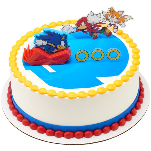 Sonic the Hedgehog DecoSet Cake Decoration and Edible Cake Topper Image ...