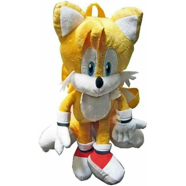 Sonic the Hedgehog Doll Plush Backpack - 17" Tails Backpack - Walmart.com