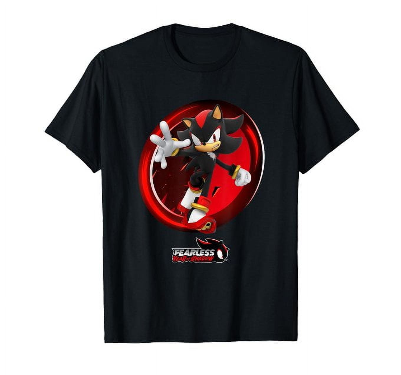 Sonic the Hedgehog Fearless T-Shirt – Year of Shadow Key Art Graphic ...