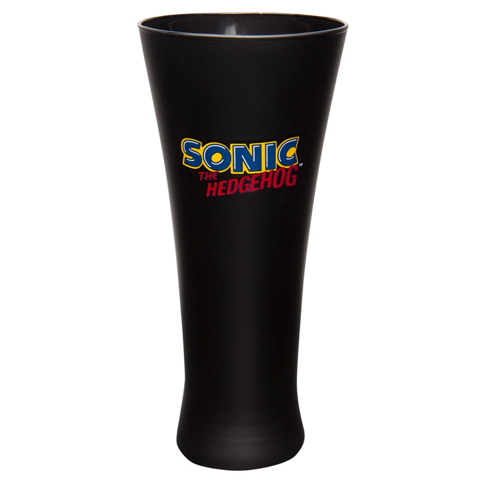 Sonic the Hedgehog - Jumping Shadow Outline Fluted Glass - Walmart.com