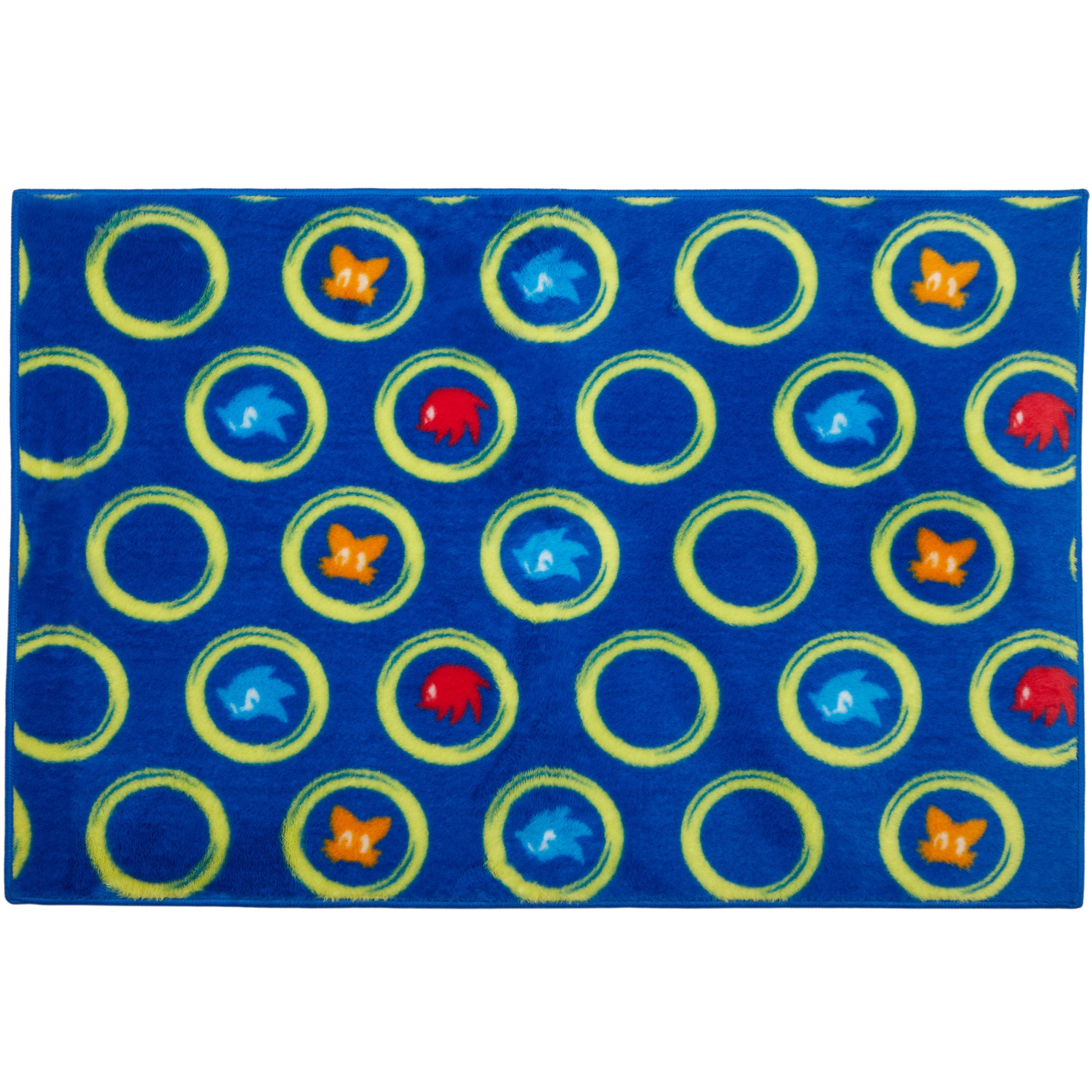 Sonic the Hedgehog Kids Faux Fur Accent Rug, 30 x 46, Blue - Walmart.com