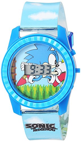 SEGA Sonic The Hedgehog Metal Spinner Flip Unisex Child LCD Watch in ...