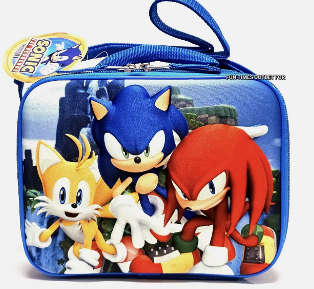 Sonic the Hedgehog Lunch Box - Blue 3D Molded Design Featuring Sonic ...