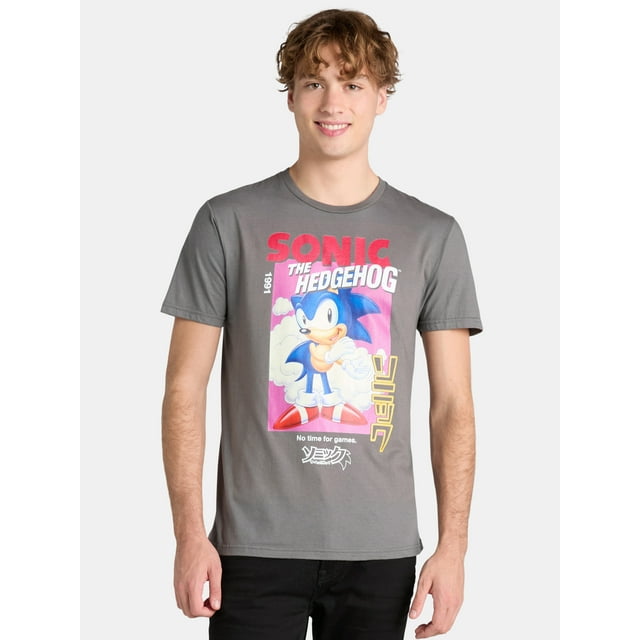 Sonic the Hedgehog Men's and Big Men's Graphic Tee with Short Sleeves, Sizes S-XL - Walmart.com