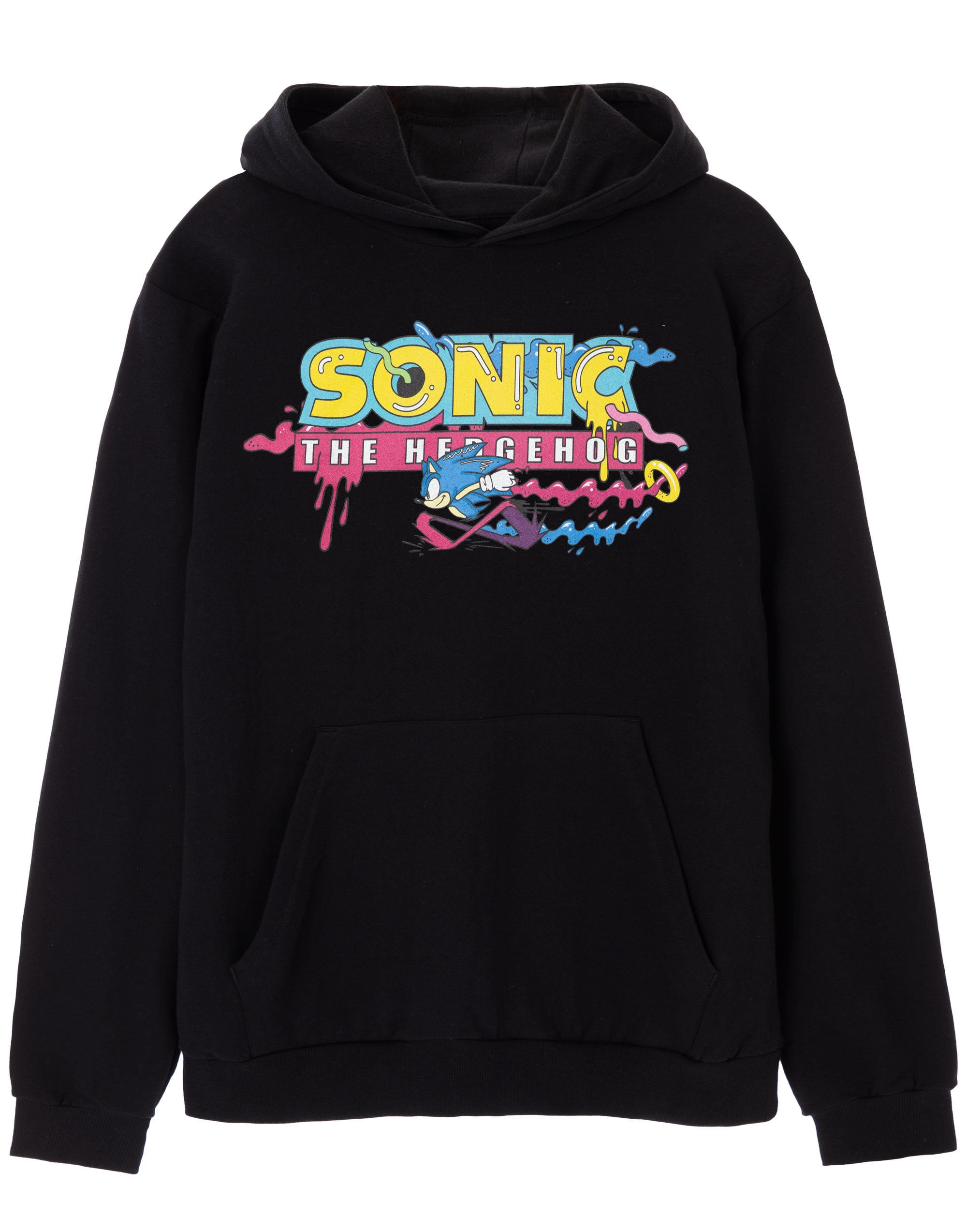 Sonic the Hedgehog Mens Black Hoodie - Walmart.com