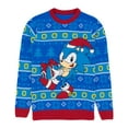 Sonic the Hedgehog Mens Blue Christmas Jumper - Walmart.com