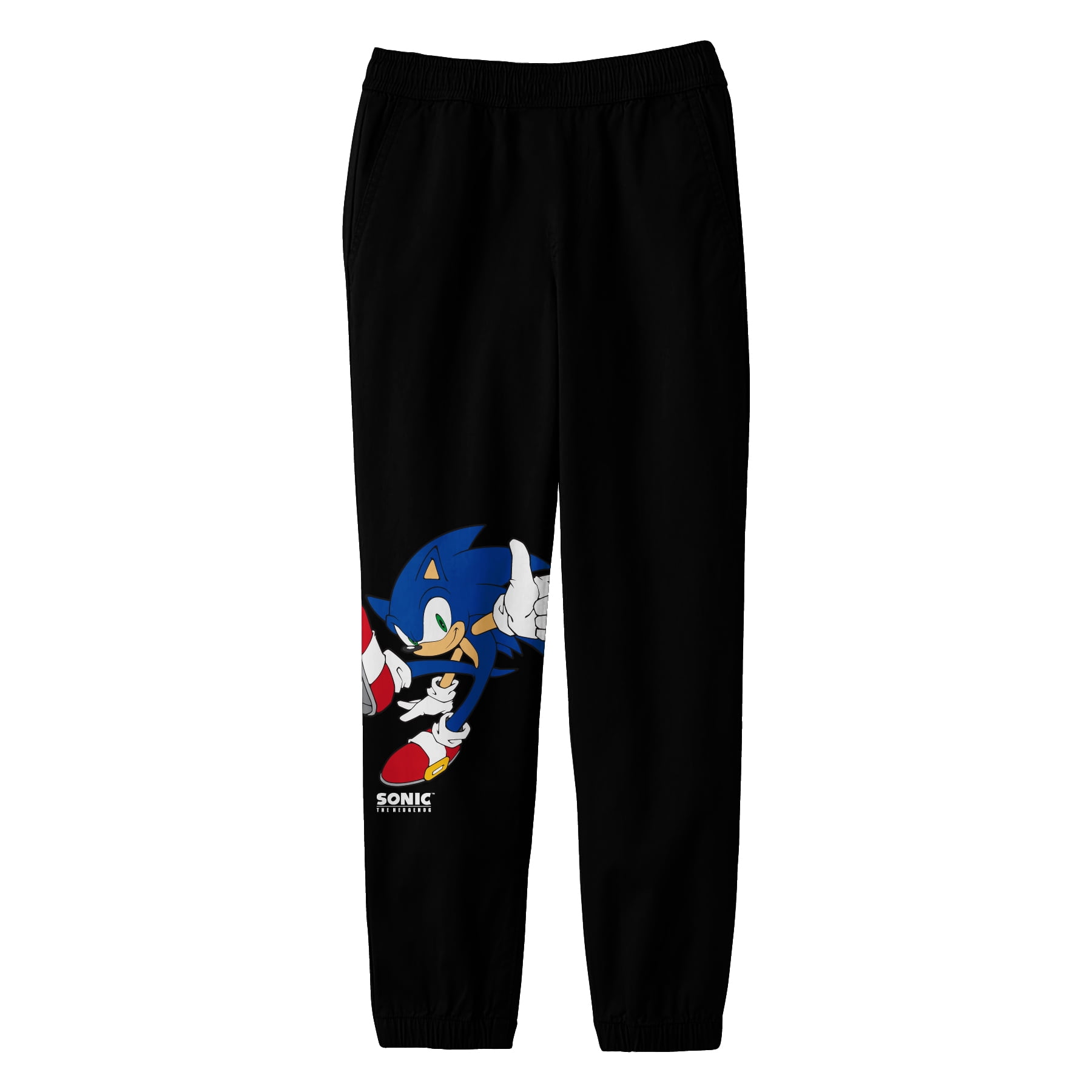 Sonic the Hedgehog Modern Character and Title Logo Youth Black Sweat ...