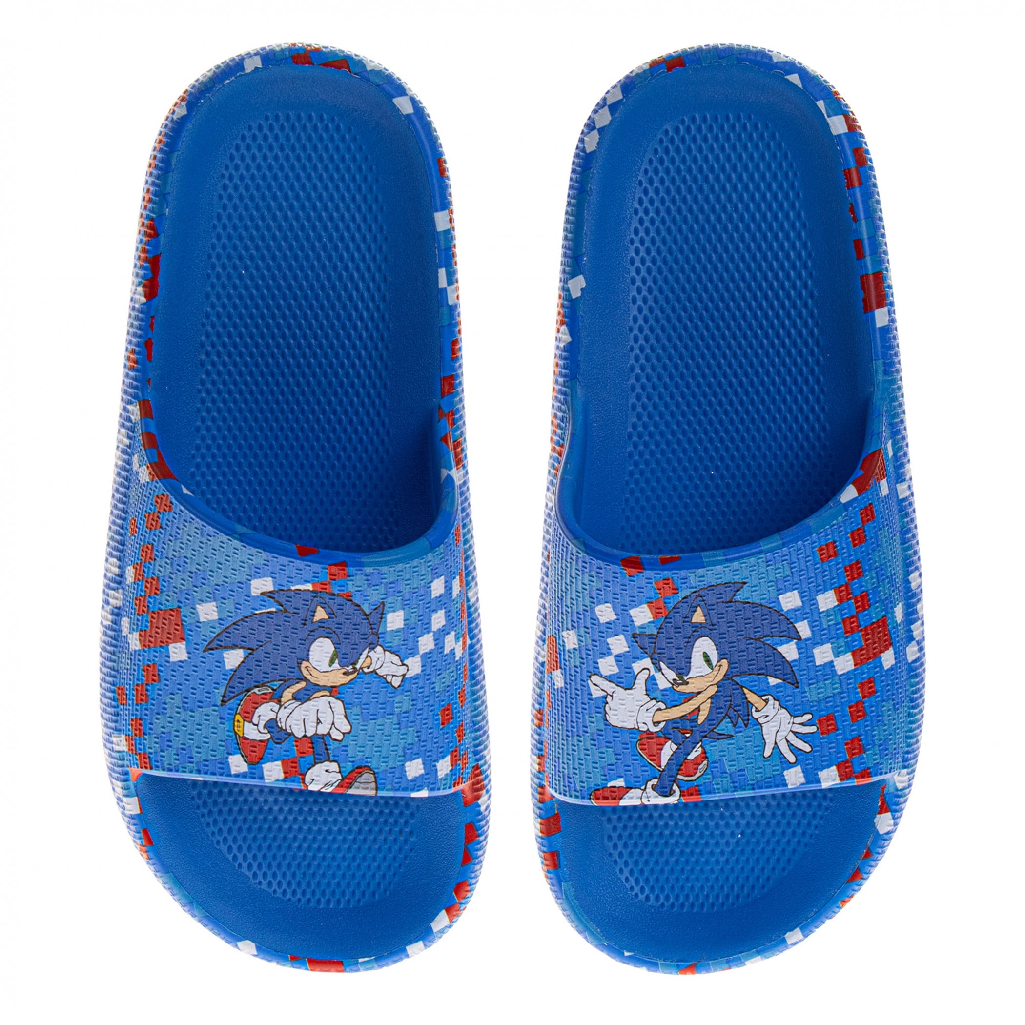 Sonic the Hedgehog Pixels Kid's Slide Sandals-Size 3 - Walmart.com