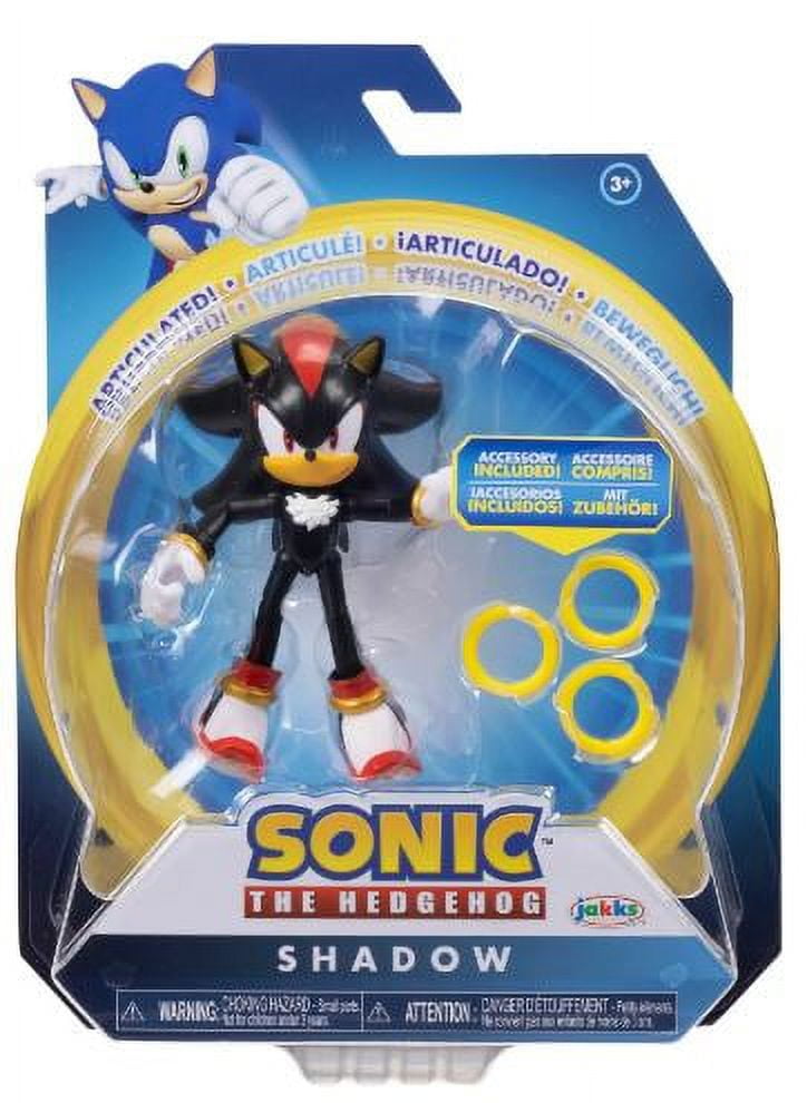 Sonic the Hedgehog Shadow 4 inch Figure with Rings - Walmart.com