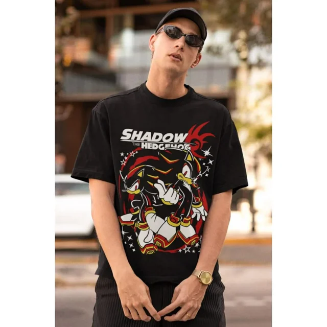 Sonic the Hedgehog Shadow Hero T-Shirt - Walmart.com