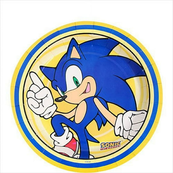 Sonic the Hedgehog Small Paper Plates (8ct) - Walmart.com