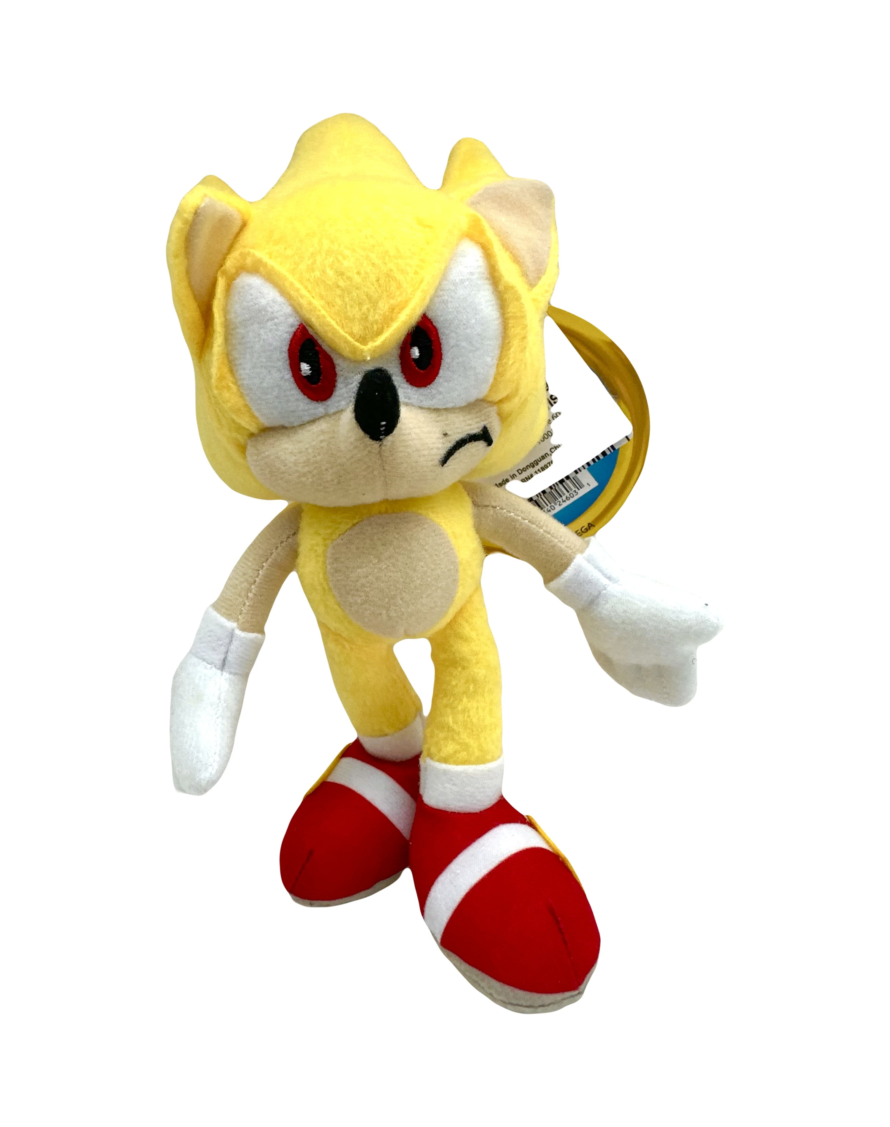 Sonic the Hedgehog Super Sonic Kids Plush Toy w/Small Zipper Pocket ...