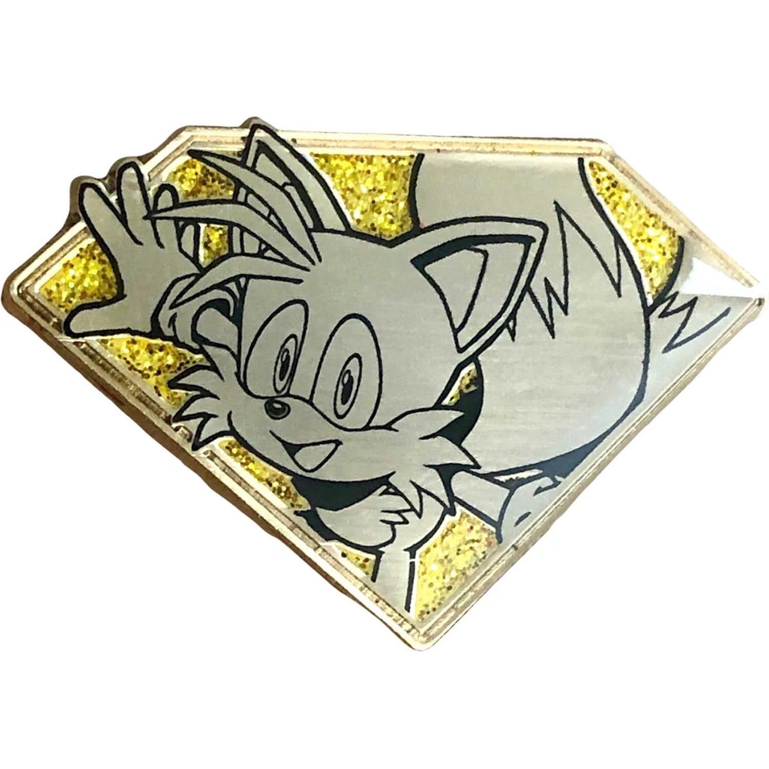 Sonic the Hedgehog Tails Gold Series Enamel Pin - Walmart.com