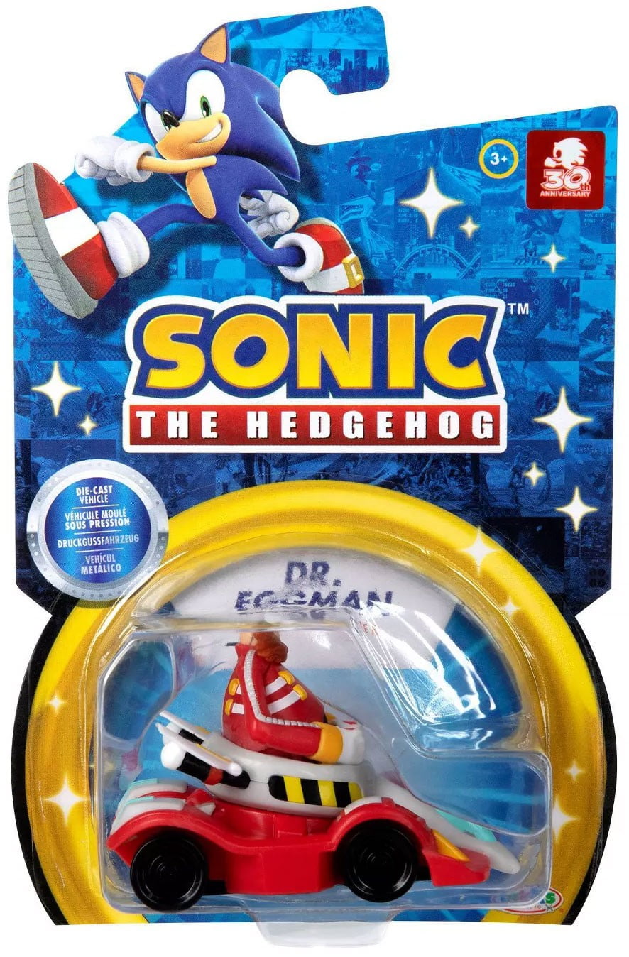 Sonic the Hedgehog Team Racing 2.5" Dr Eggman Die Cast Egg Booster ...