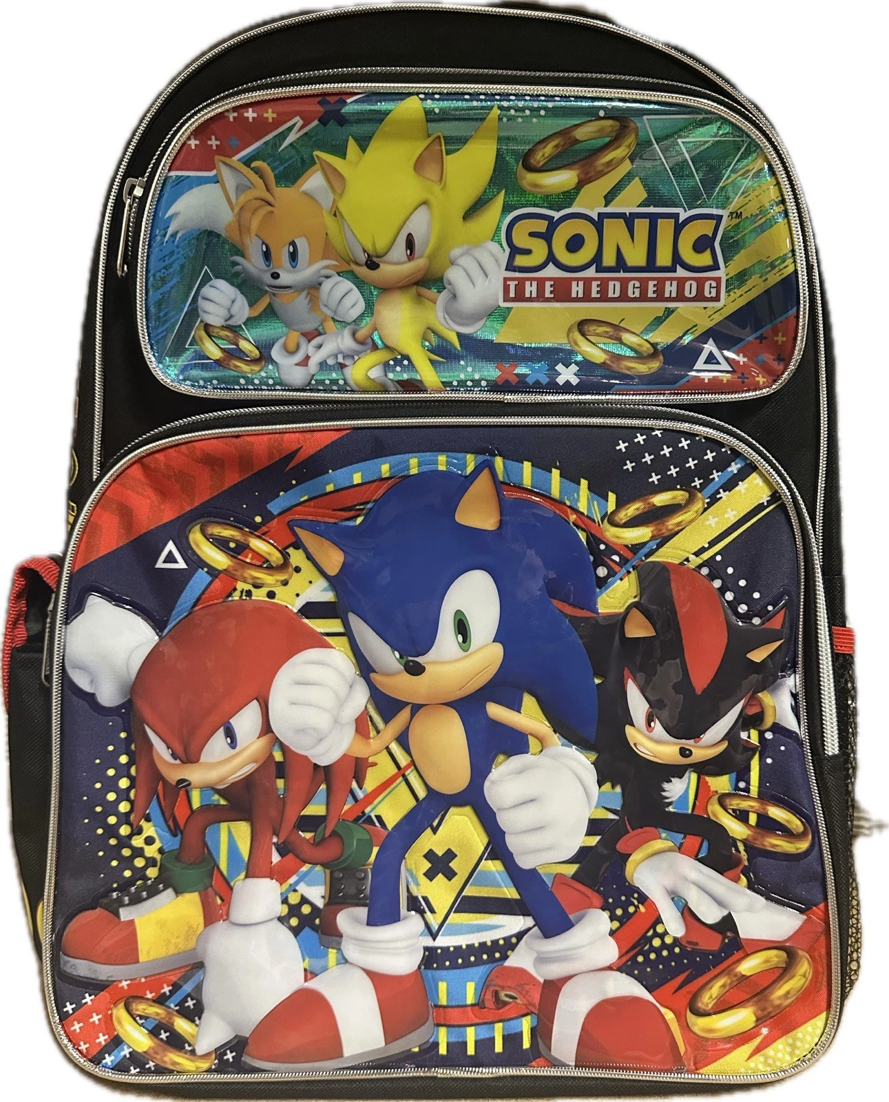 Sonic the Hedgehog - Team Ring Shadow Super 16" Bag Large School ...
