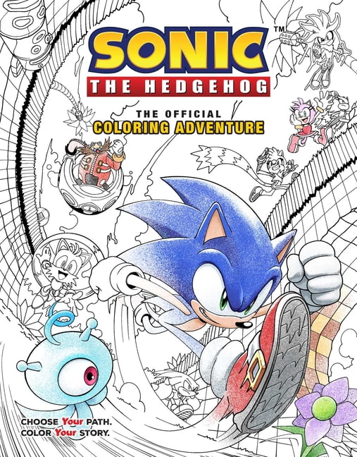 Coloring Adventures Sonic the Hedgehog: The Official Coloring Adventure ...