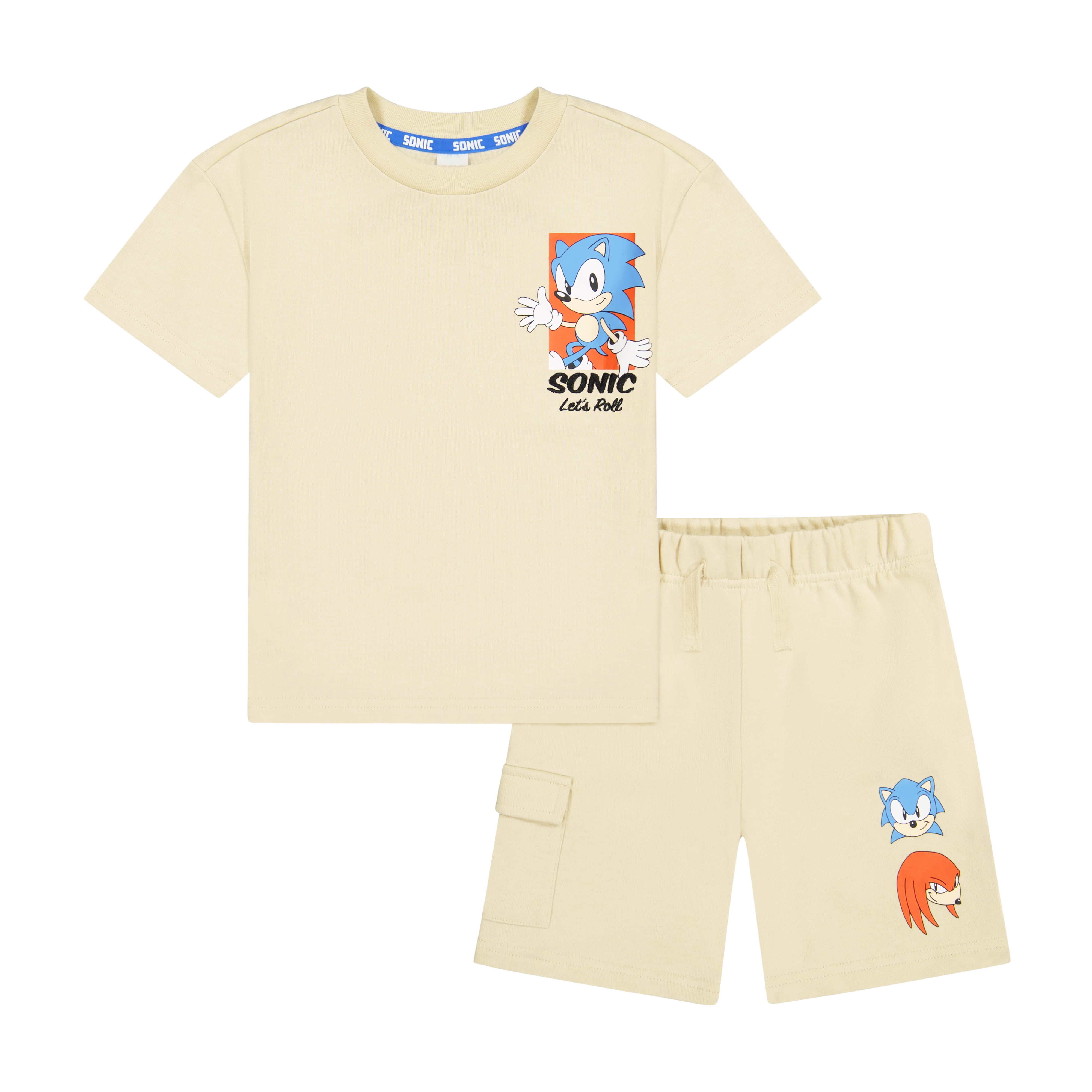 Sonic the Hedgehog Toddler Boy French Terry Short Set, Sizes 12 Months ...