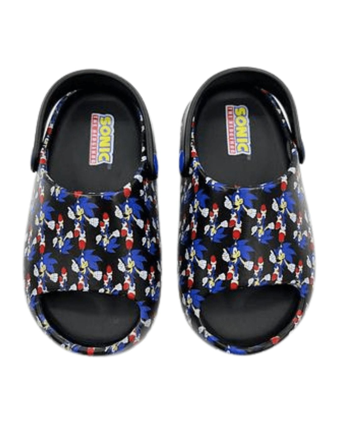 Sonic the Hedgehog Toddler Boys Comfort Slide Sandals, Sizes 5/6-11/12 ...