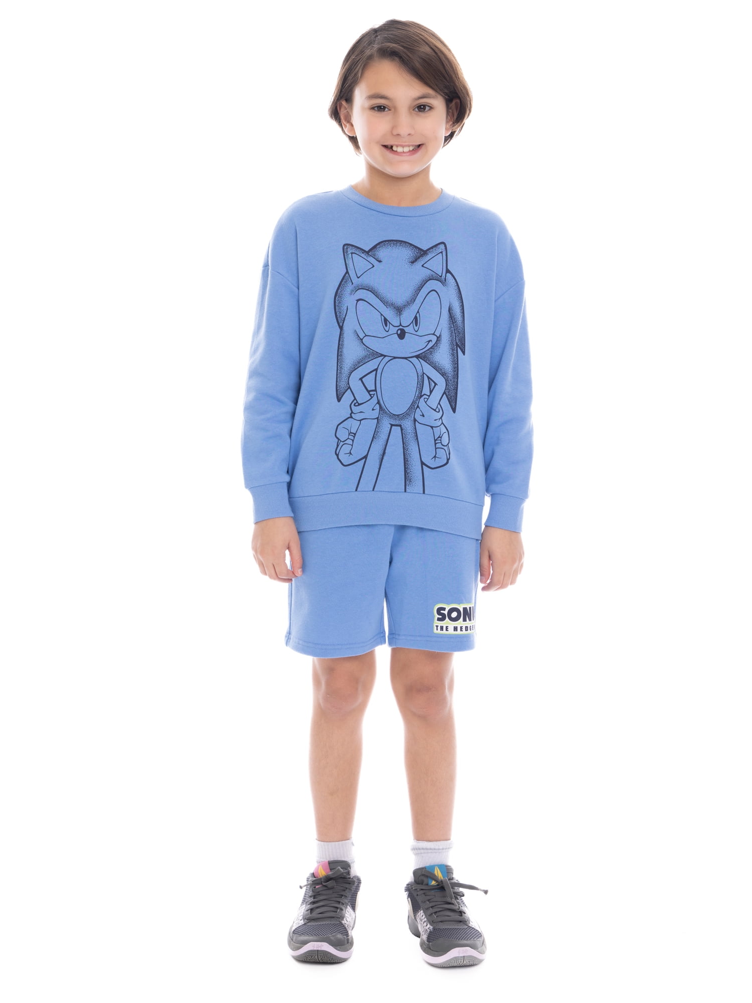 Sonic the Hedgehog boys licensed fleece short set, sizes 4-18 - Walmart.com