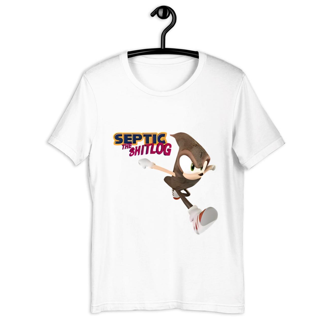 Sonic the Hedgehog meme shirt - Septic the shitlog - Walmart.com